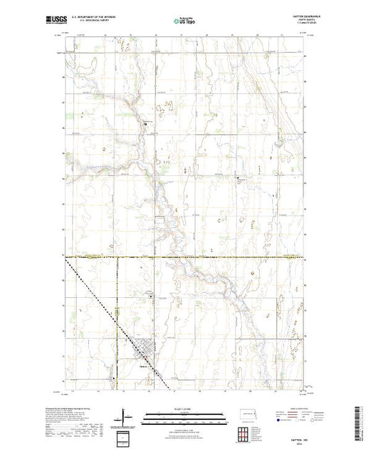 US Topo 7.5-minute map for Hatton ND – American Map Store