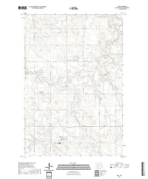 US Topo 7.5-minute map for Heil ND – American Map Store