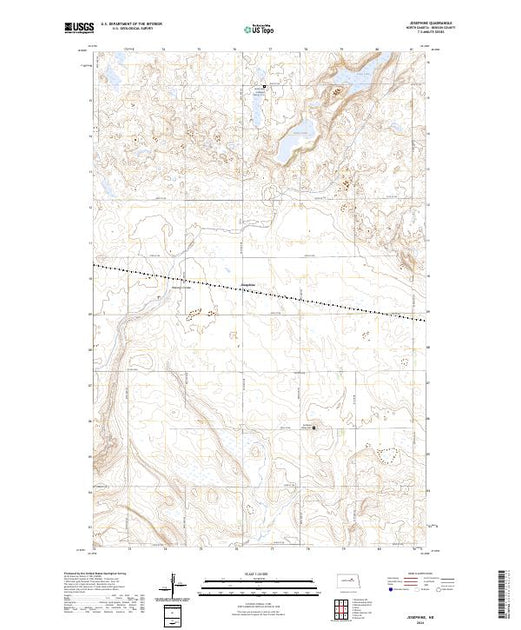 US Topo 7.5-minute map for Josephine ND – American Map Store