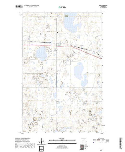 US Topo 7.5-minute map for Knox ND – American Map Store