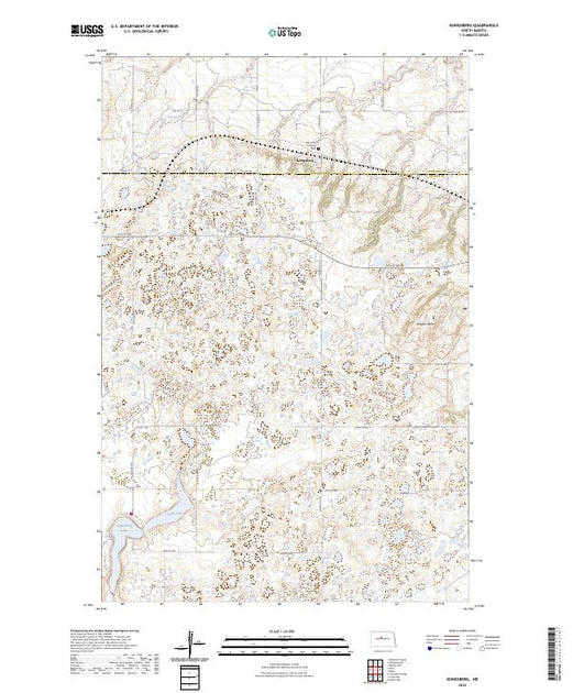 US Topo 7.5-minute map for Kongsberg ND – American Map Store