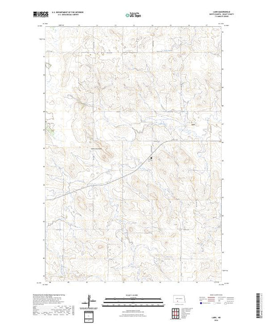 US Topo 7.5-minute map for Lark ND – American Map Store