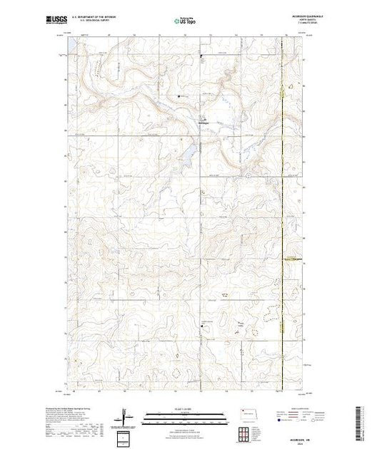 US Topo 7.5-minute map for McGregor ND – American Map Store
