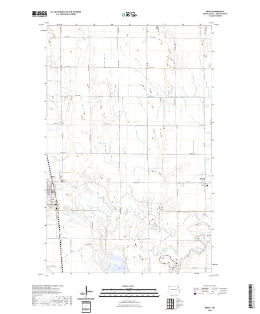 US Topo 7.5-minute map for Minto ND – American Map Store