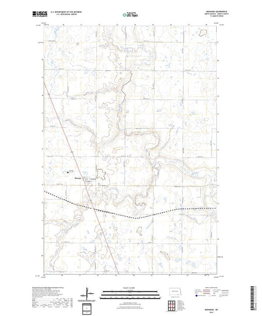 US Topo 7.5-minute map for Monango ND – American Map Store
