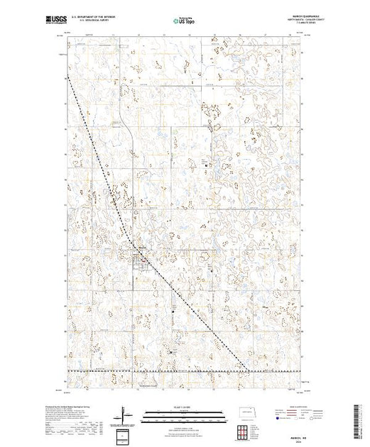 US Topo 7.5-minute map for Munich ND – American Map Store