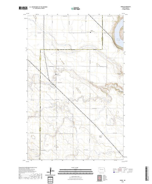 US Topo 7.5-minute map for Niobe ND – American Map Store