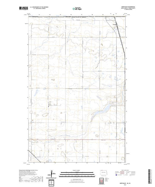 US Topo 7.5-minute map for Northgate NDSK – American Map Store