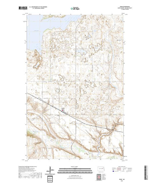 US Topo 7.5-minute map for Pekin ND – American Map Store