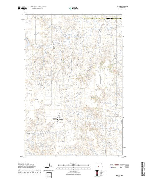 US Topo 7.5-minute map for Raleigh ND – American Map Store