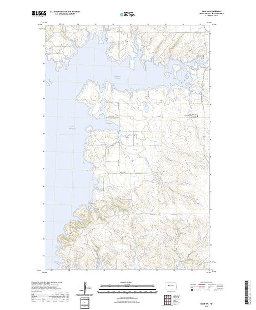 US Topo 7.5-minute map for Raub NW ND – American Map Store