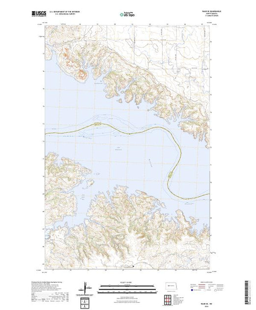 US Topo 7.5-minute map for Raub SE ND – American Map Store