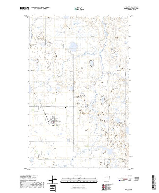 US Topo 7.5-minute map for Rolette ND – American Map Store