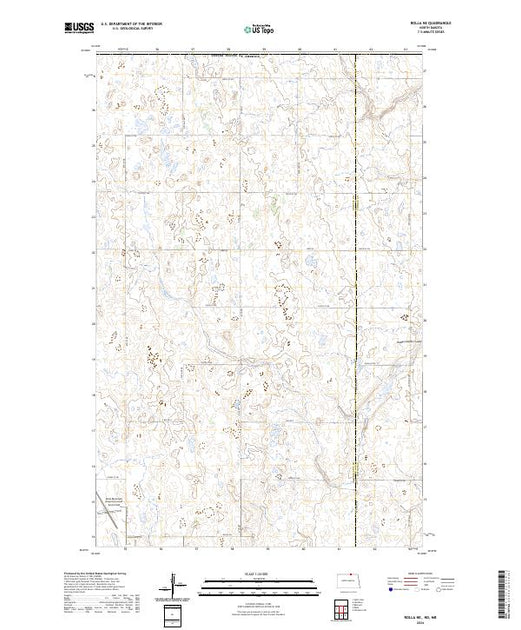 US Topo 7.5-minute map for Rolla NE NDMB – American Map Store