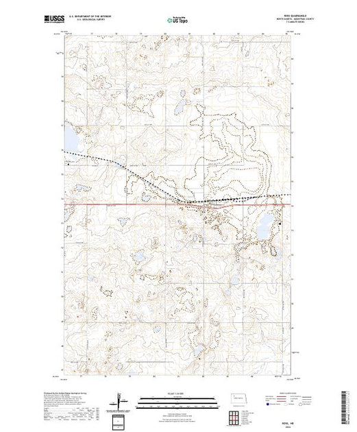 US Topo 7.5-minute map for Ross ND – American Map Store