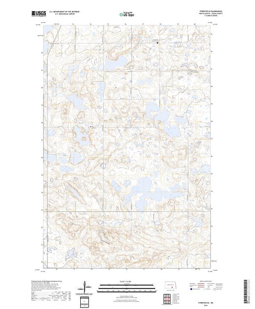 US Topo 7.5-minute map for Streeter SE ND – American Map Store