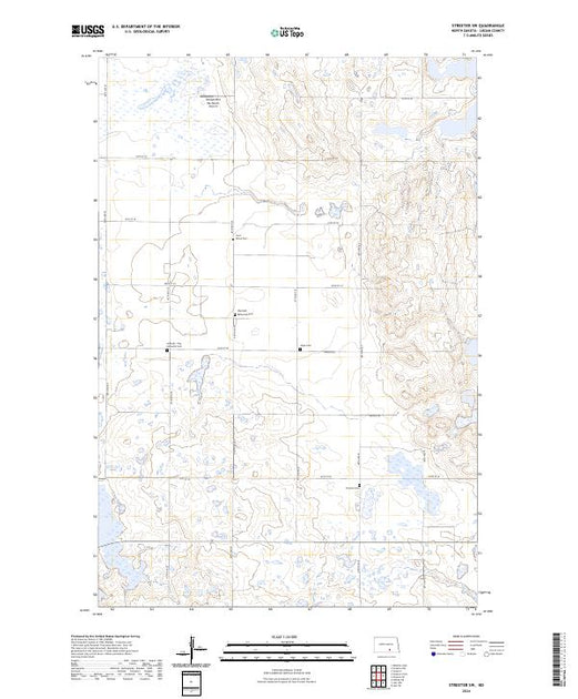 US Topo 7.5-minute map for Streeter SW ND – American Map Store