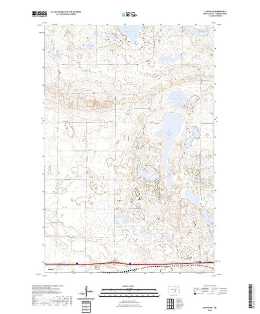 US Topo 7.5-minute map for Tappen NE ND – American Map Store