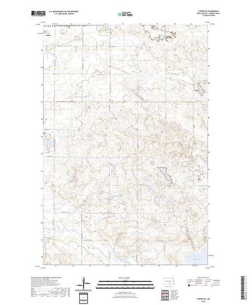 US Topo 7.5-minute map for Tappen SE ND – American Map Store
