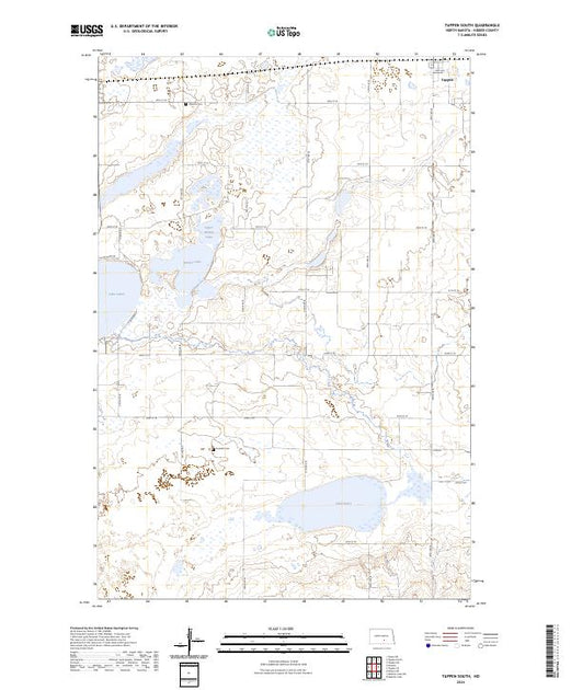 US Topo 7.5-minute map for Tappen South ND – American Map Store