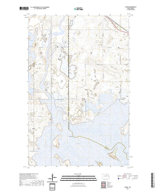 US Topo 7.5-minute map for Tilden ND – American Map Store