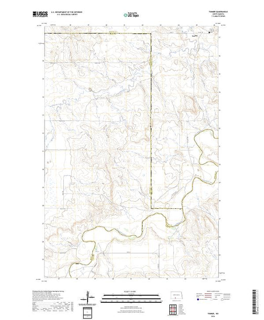 US Topo 7.5-minute map for Timmer ND – American Map Store