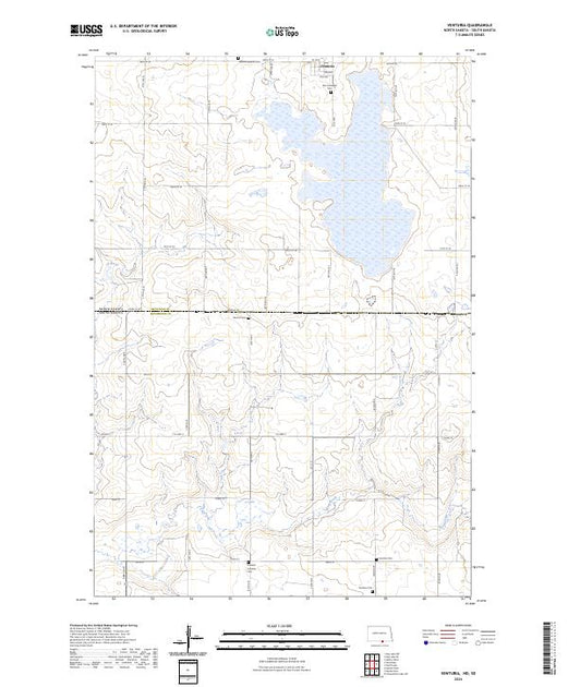 US Topo 7.5-minute map for Venturia NDSD – American Map Store