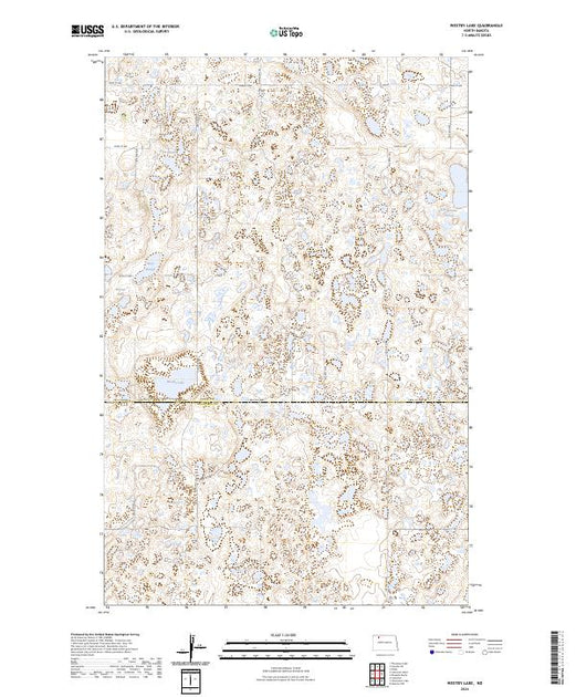 US Topo 7.5-minute map for Westby Lake ND – American Map Store