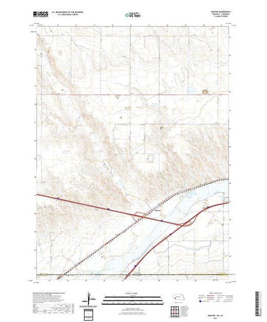 USGS US Topo 7.5-minute map for Barton NECO 2021 – American Map Store