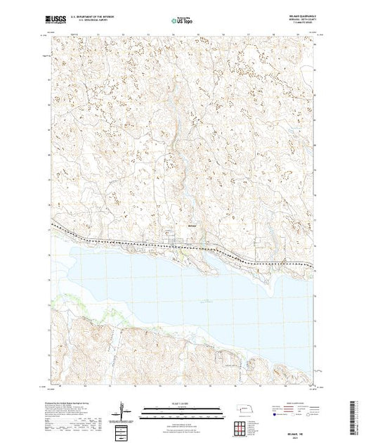 USGS US Topo 7.5-minute map for Belmar NE 2021 – American Map Store