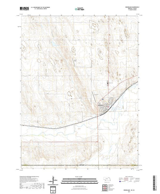 USGS US Topo 7.5-minute map for Benkelman NEKS 2021 – American Map Store