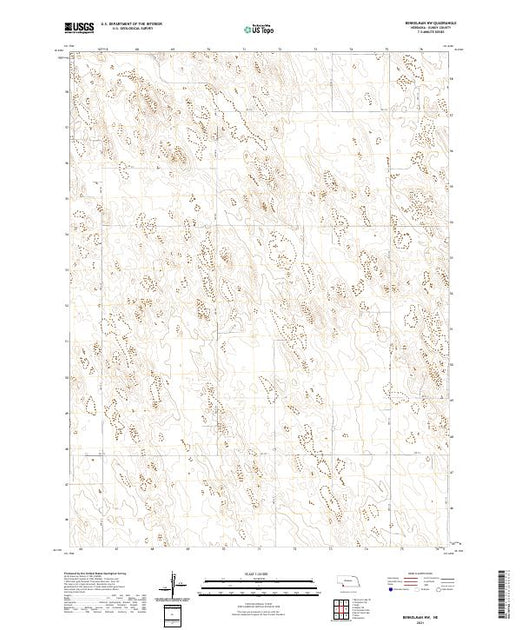 USGS US Topo 7.5-minute map for Benkelman NW NE 2021 – American Map Store