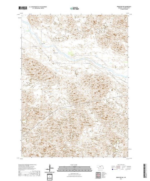 USGS US Topo 7.5-minute map for Brewster NW NE 2021 – American Map Store