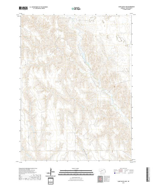 USGS US Topo 7.5-minute map for Camp Hayes Lake NE 2021 – American Map ...