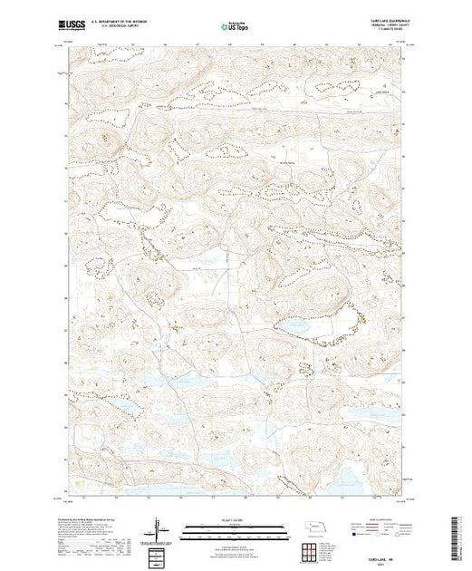 USGS US Topo 7.5-minute map for Card Lake NE 2021 – American Map Store