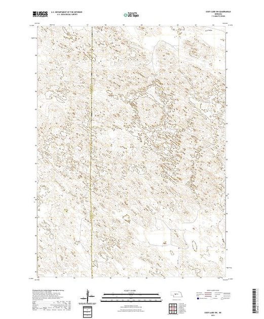 USGS US Topo 7.5-minute map for Cody Lake SW NE 2021 – American Map Store