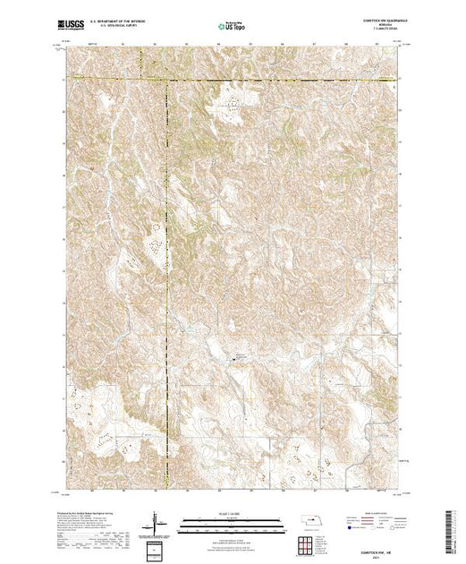 USGS US Topo 7.5-minute map for Comstock NW NE 2021 – American Map Store