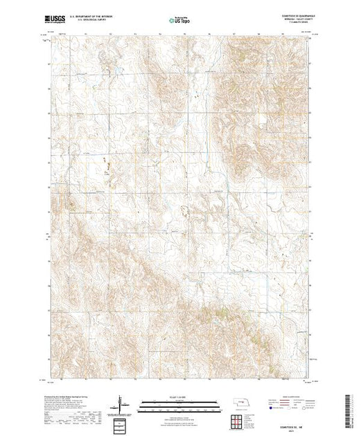 USGS US Topo 7.5-minute map for Comstock SE NE 2021 – American Map Store