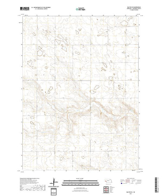 USGS US Topo 7.5-minute map for Dalton SE NE 2021 – American Map Store