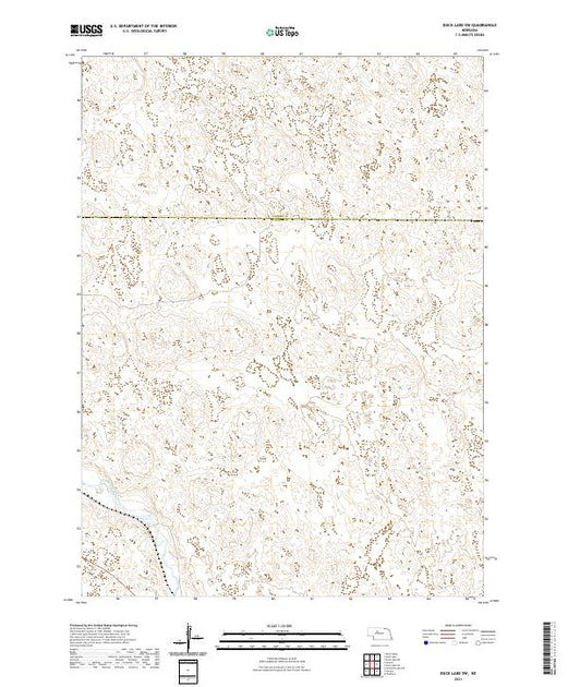 USGS US Topo 7.5-minute map for Duck Lake SW NE 2021 – American Map Store