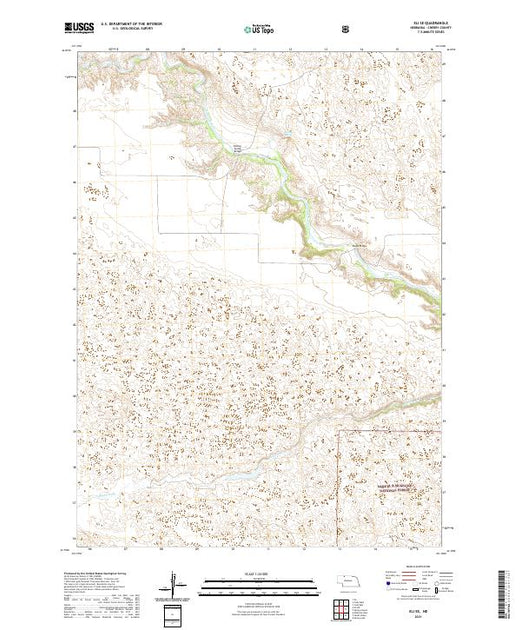 US Topo 7.5-minute map for Eli SE NE – American Map Store