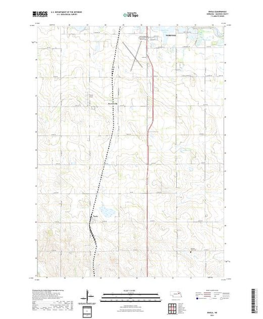 USGS US Topo 7.5-minute map for Enola NE 2021 – American Map Store