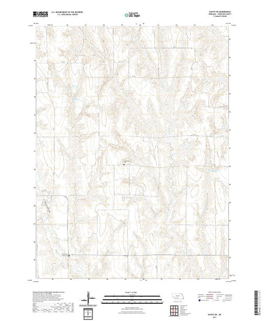 USGS US Topo 7.5-minute map for Eustis SW NE 2021 – American Map Store