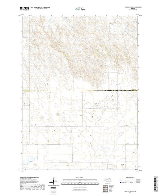 USGS US Topo 7.5-minute map for Fairchild Ranch NE 2021 – American Map ...