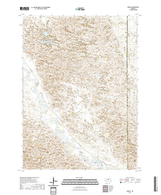 USGS US Topo 7.5-minute map for Gables NE 2021 – American Map Store