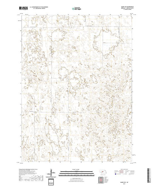 USGS US Topo 7.5-minute map for Gandy SW NE 2021 – American Map Store