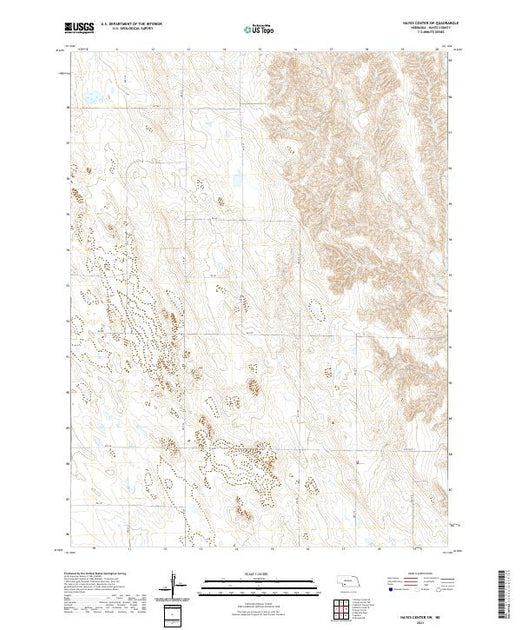 USGS US Topo 7.5-minute map for Hayes Center SW NE 2021 – American Map ...