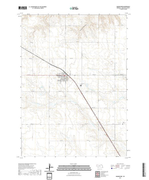USGS US Topo 7.5-minute map for Hemingford NE 2021 – American Map Store