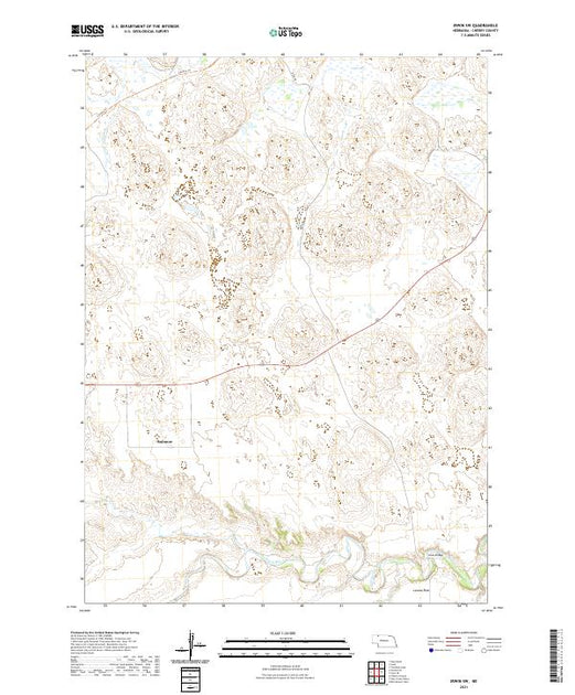 USGS US Topo 7.5-minute map for Irwin SW NE 2021 – American Map Store