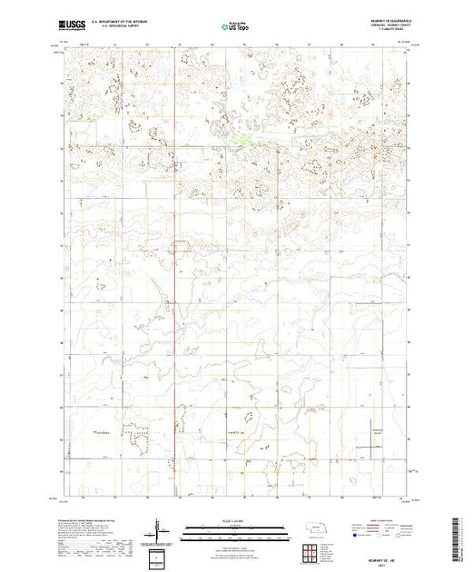 USGS US Topo 7.5-minute map for Kearney SE NE 2021 – American Map Store